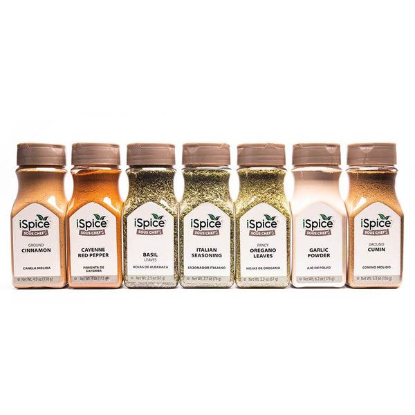 7 Pack Basic Spice Set - Triple Tested and Delicious - iSpice You