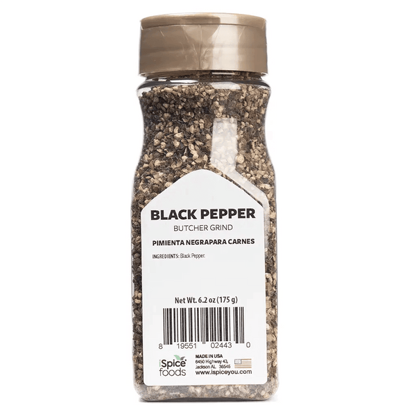 iSpice Black Pepper Butcher Grind 6.2 oz - Gourmet Spice - iSpice You