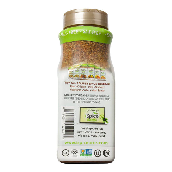 13.3 oz iSpice Salt-Free Vegetable Seasoning Blend | Food Service ...